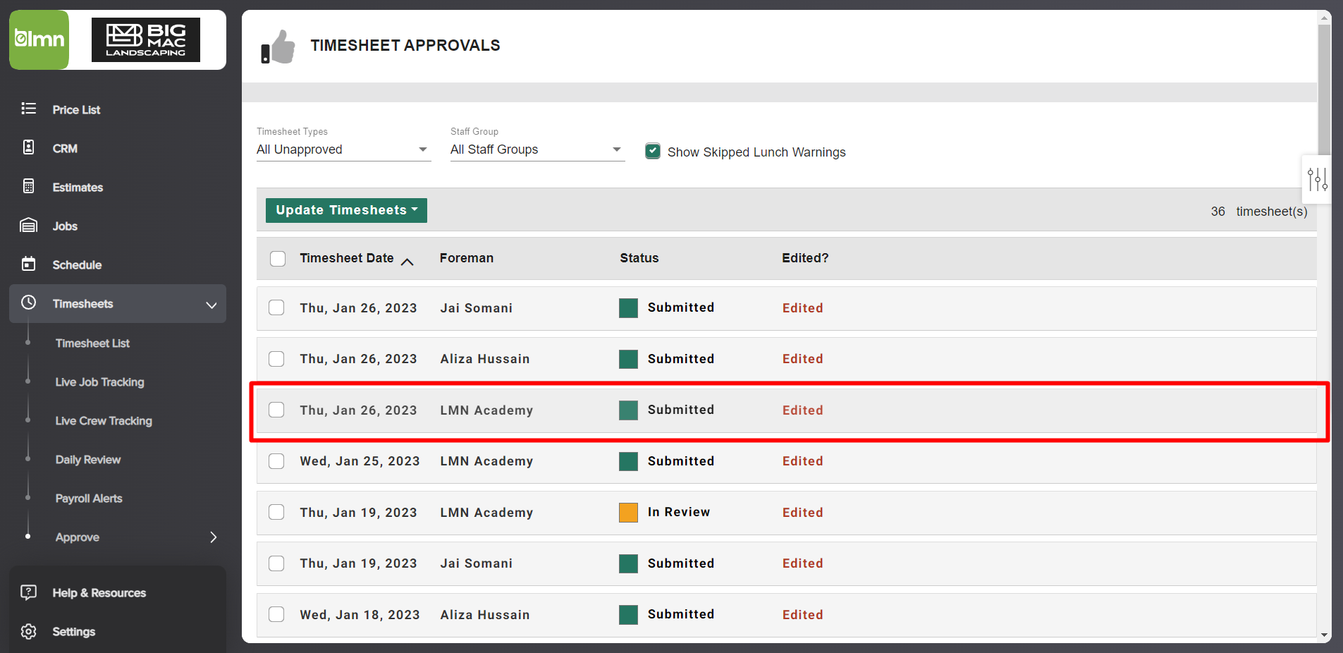 Timesheets: A Guide – LMN