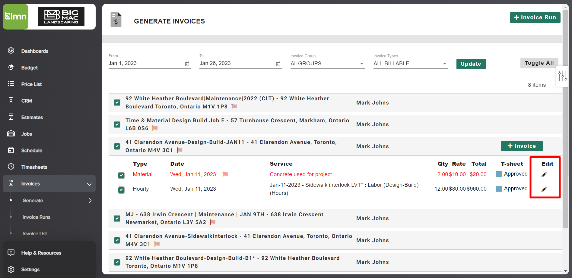 Invoices: FAQ – LMN
