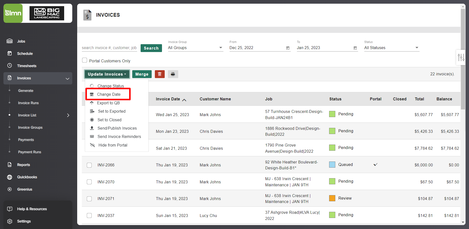 Invoices: FAQ – LMN