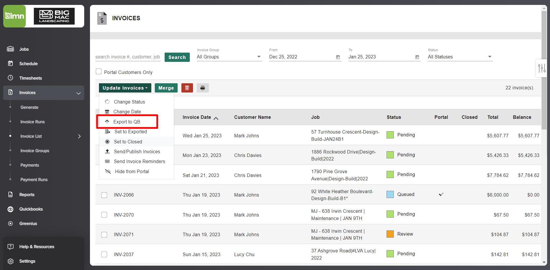 Invoices: FAQ – LMN