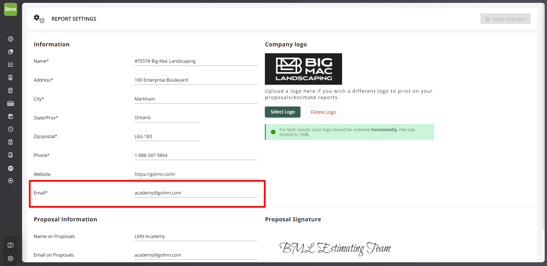LMN Info: Account Settings – LMN