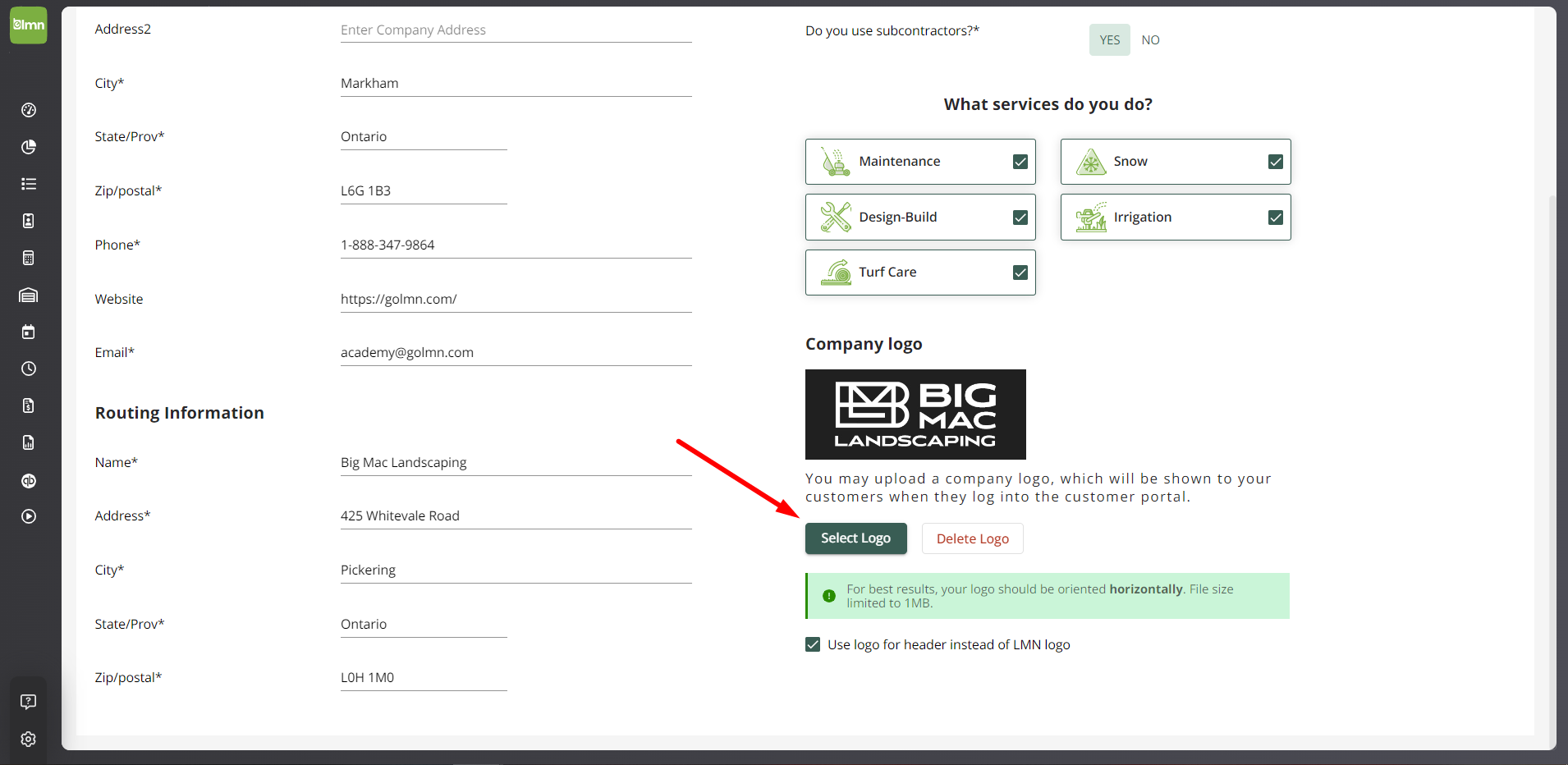 LMN Info: Account Settings – LMN