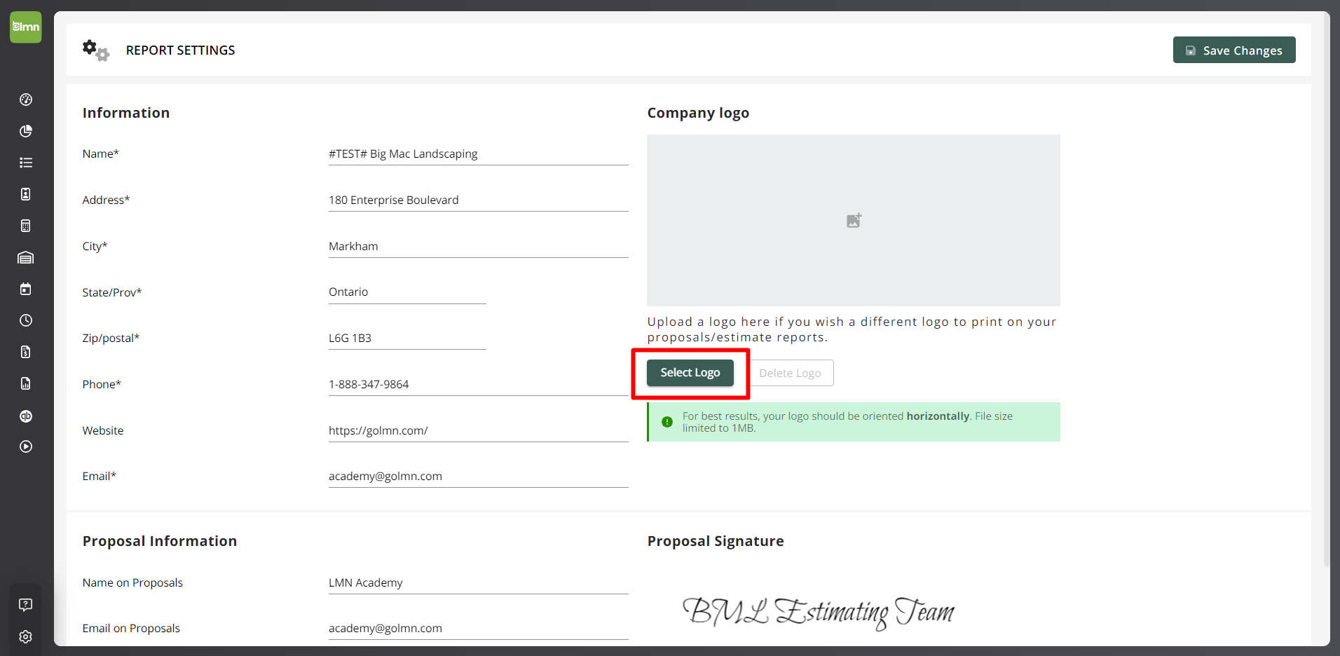 LMN Info: Account Settings – LMN