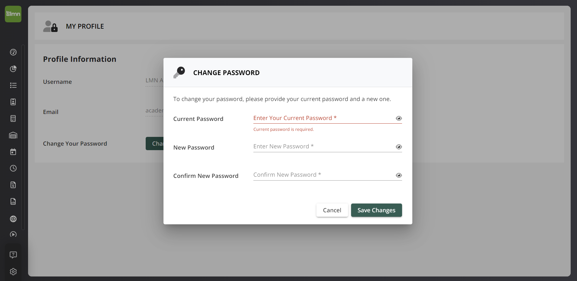 LMN Info: Account Settings – LMN