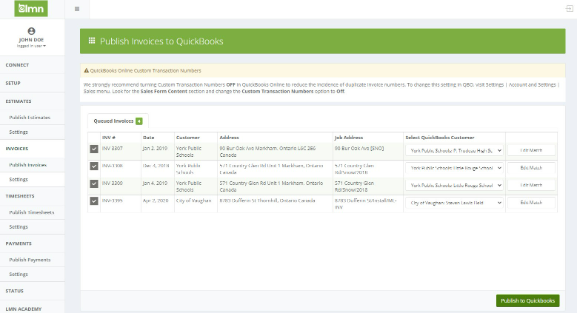 Invoices: FAQ – LMN