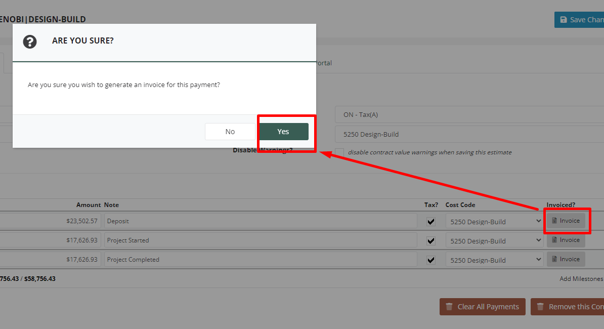 Create an Invoice – LMN