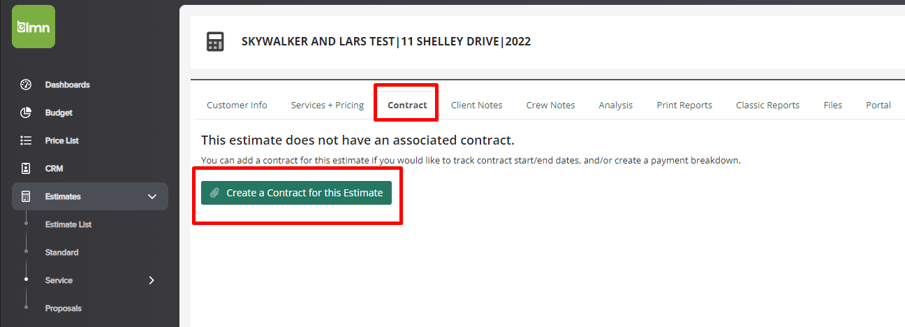 Create an Invoice – LMN