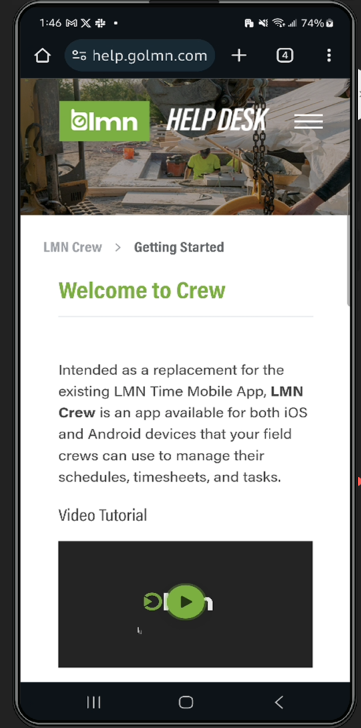 LMN Crew App – LMN