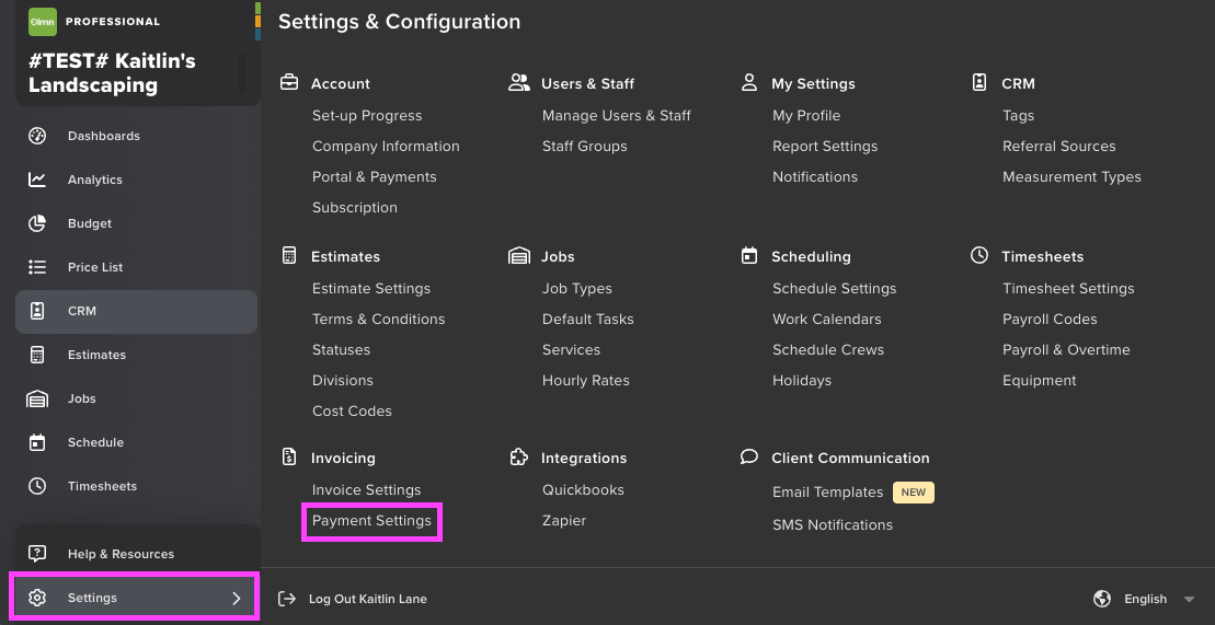 Invoices: Payments – LMN